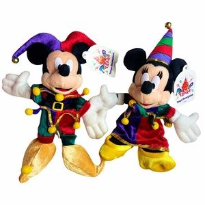 Disney | Other | Disneyland Tokyo Jester Mickey And Minnie Mouse ...